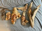 Nancy Tuttle lot # 2 wood carving tree spirits fairies signed and dated ...