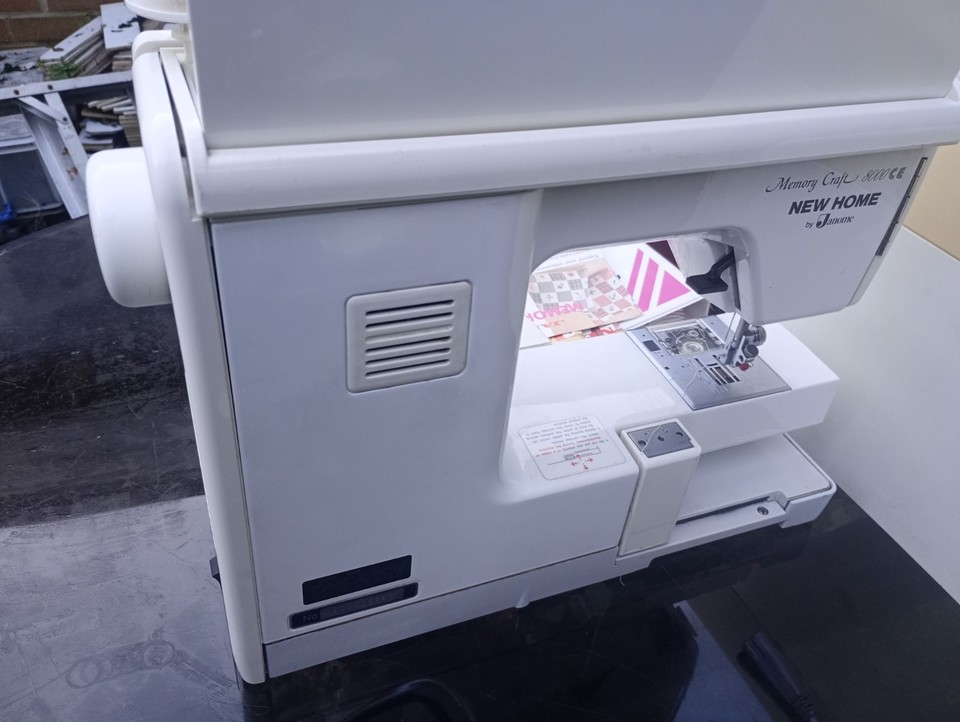 janome new home memory craft 8000 sewing / embroidery machine spares or ...