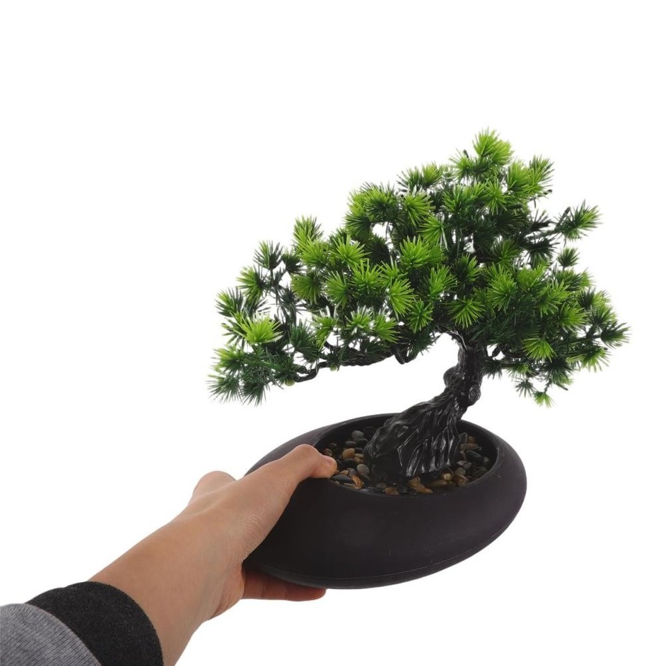 Artificial Bonsai Tree for Farmhouse Decor, Fake Pine Plants Decor with ...