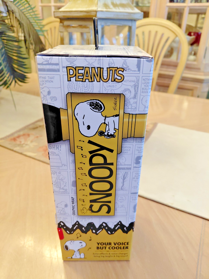 PEANUTS SNOOPY WIRELESS KARAOKE MICROPHONE BLUETOOTH SPEAKER SOUND ...