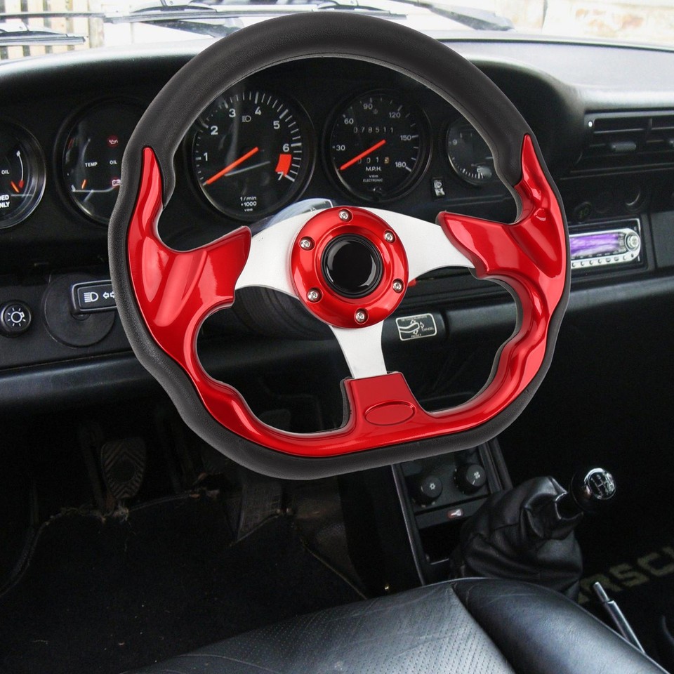 Racing Steering Wheel Car Steering Wheel Enhanced Grip Comfort 13in ...