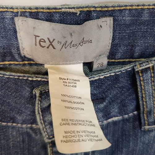 Tex Max Azria Jeans Y2K size 28 (S 6) Mid Wash Small Mark On Right Leg ...