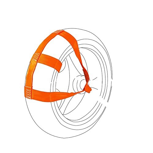 Universal Motorcycle Rear Tire Wheel Tie Down Cargo Strap for Trailer ...