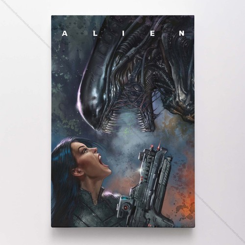 Alien Poster Canvas Aliens Movie Comic Book Cover Art Print #8620 | eBay