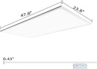 4PCS 75W 2x4ft Dimmable LED Flat Panel Light Office Drop Ceiling ...