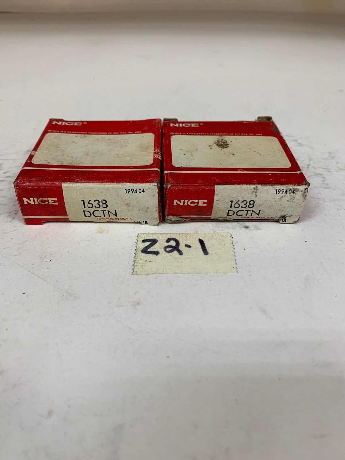 New! NICE Bearings Qty 2 1638-DCTN *Fast Shipping* Warranty! | eBay