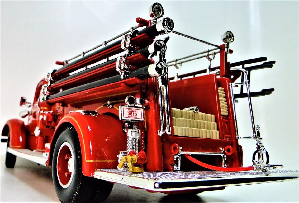 Ford Fire Engine Truck Pumper Pickup Red Vintage Classic Antique Metal ...