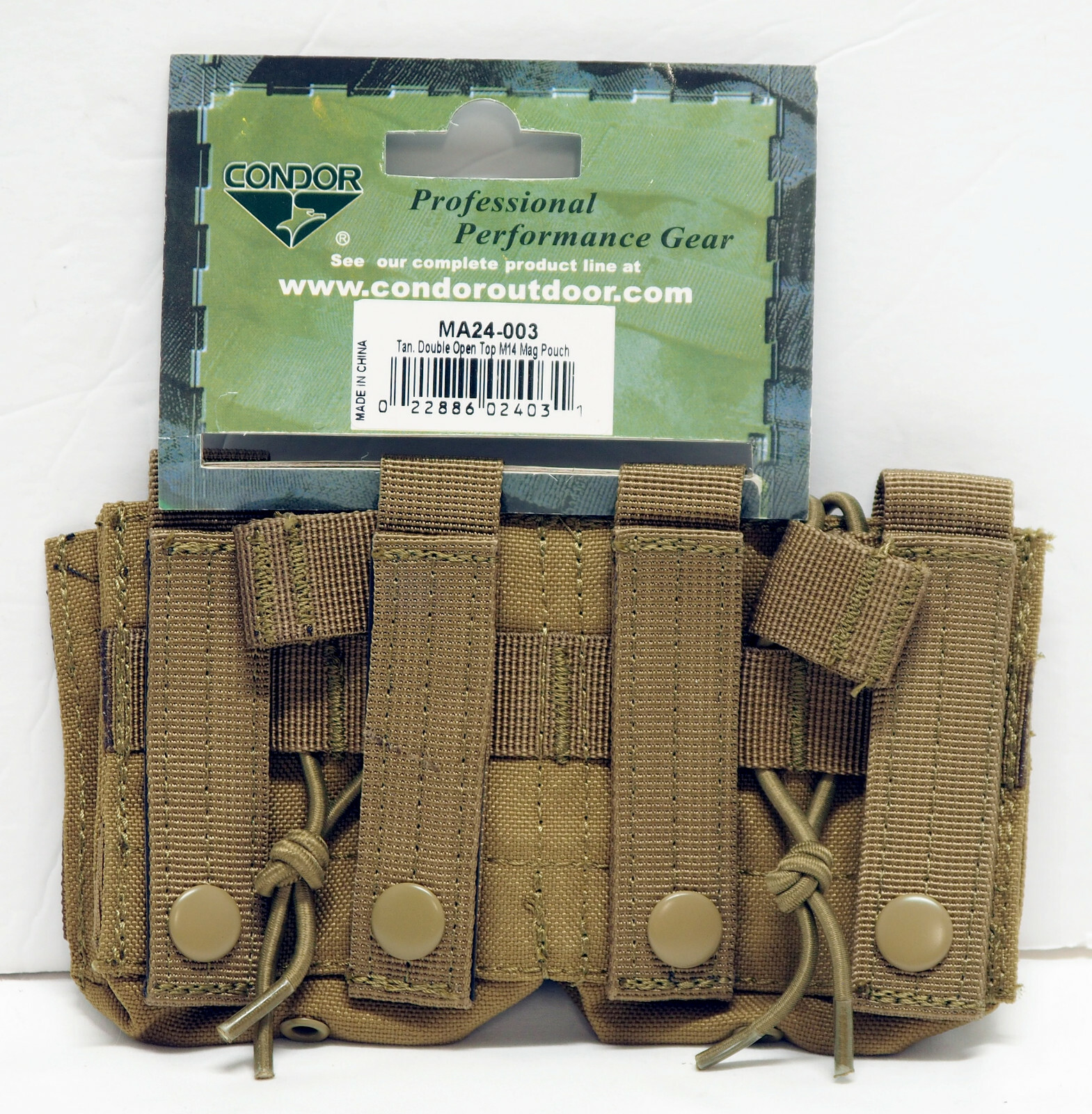 NEW Condor MA24 Modular Double Open Top Bungee 5.56/223 Rifle Magazine ...
