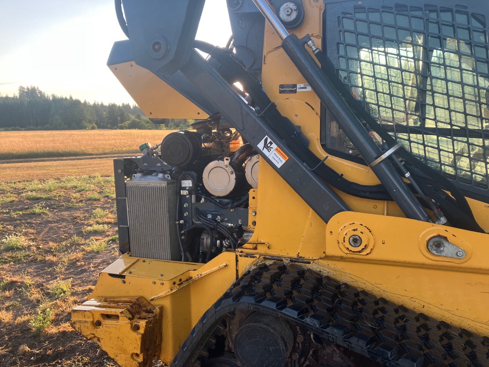 2017 John Deere 333G Track Loader / With FAE Mulching Head, Grapple ...