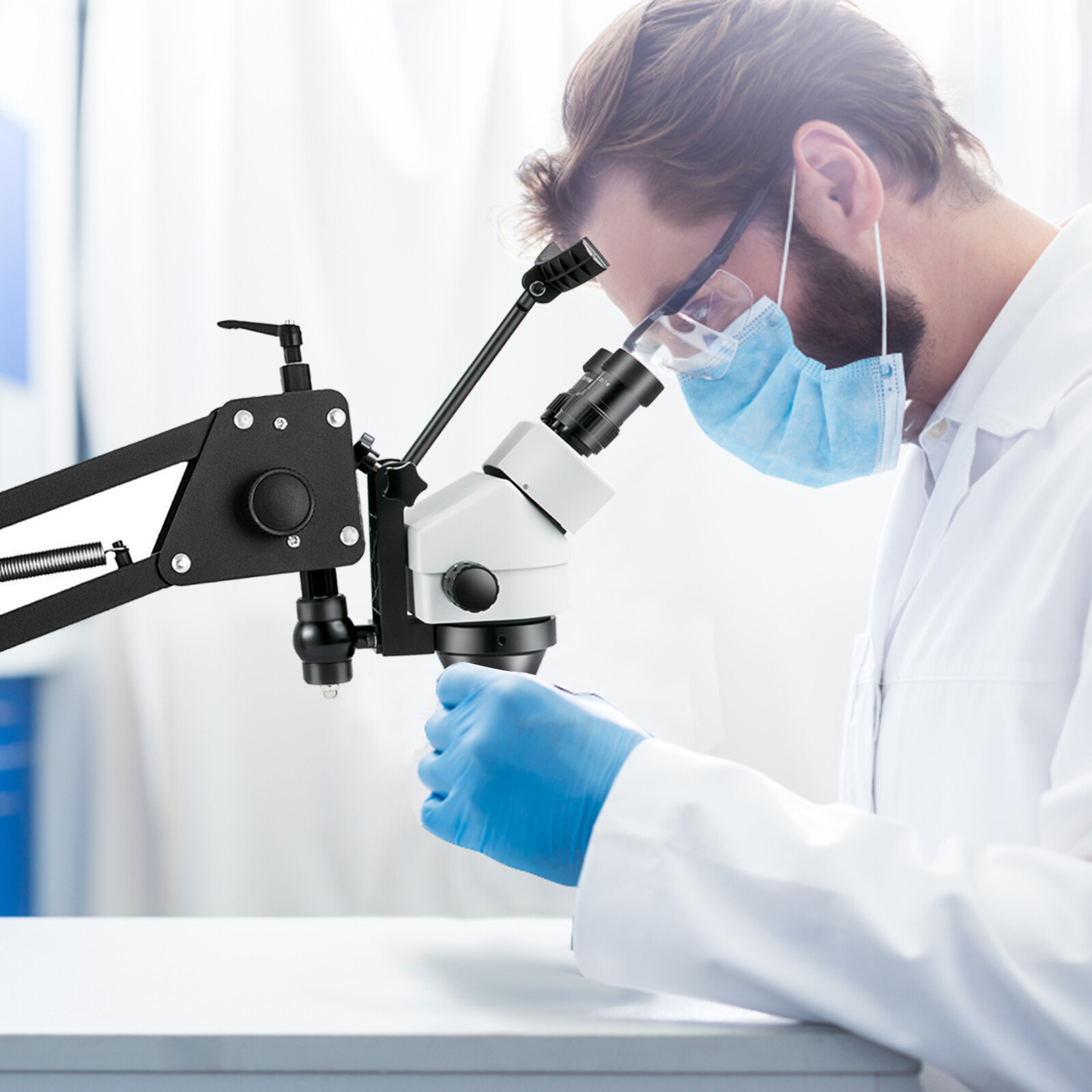 VEVOR 0.7X-4.5X Zoom Micro Inlaid Mirror Multi Directional Microscope ...