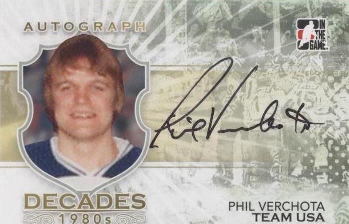 2010-11 In the Game Decades 1980s - Autographs Phil Verchota #A-PV (AU ...