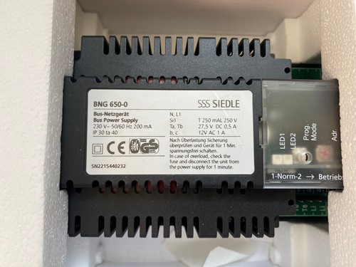 Siedle Bus-Netzgerät BNG 650-0 4015739351404 | eBay
