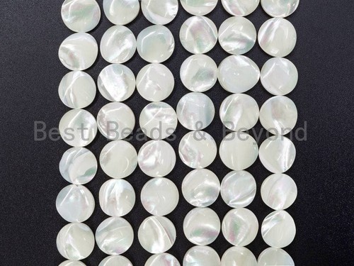 High Quality White Mother of Pearl, Mop Shell, Flat Round White Shell ...