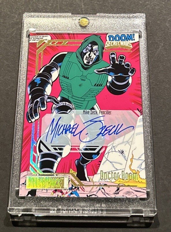 2024 ALLEGIANCE MARVEL SECRET WARS 1984 DOCTOR DOOM ARTIST AUTO MIKE ...
