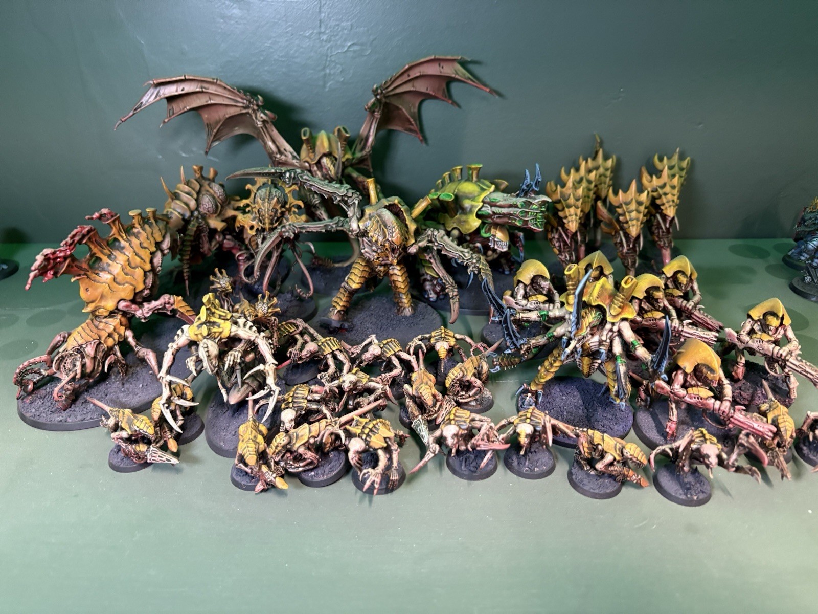 Tyranids Warhammer 40K Army Lot Fully Painted (3d Zoanthropes And ...