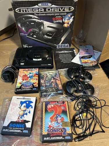 Sega Mega Drive Console Pal Boxed With Games | eBay