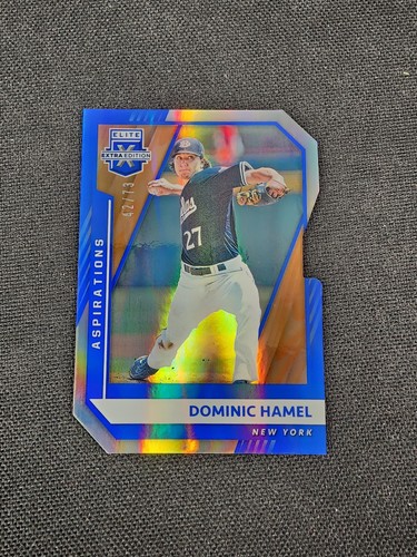 2021 Elite Extra Edition Blue Aspirations Die-Cut Dominic Hamel 42/73 ...