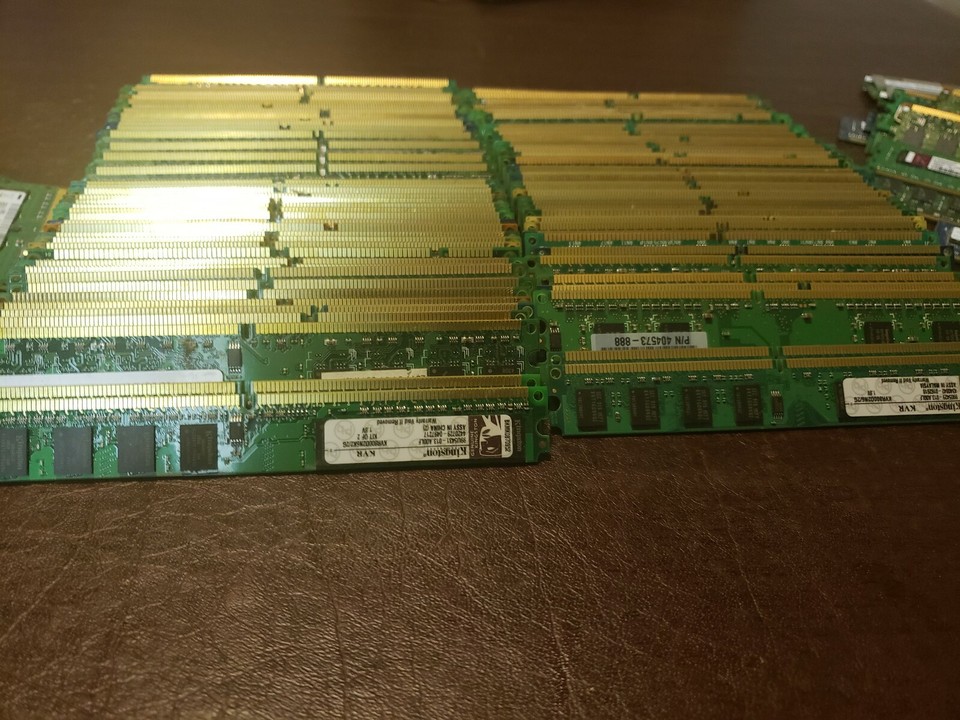 10 piece lot Memory RAM GOLD RECOVERY Computer Parts Precious Metal ...