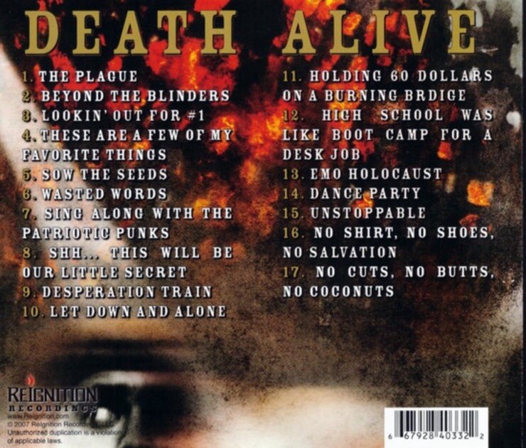 Death Alive by Death by Stereo (CD, Mar-2007, Reignition) 667928403322 ...