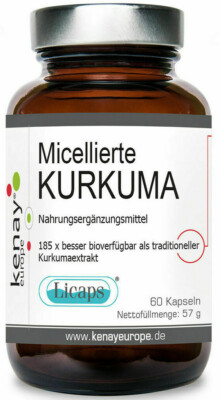 Micellierte Turmeric Licaps (60 Capsules) - Nahrungsergänzungsmittel ...