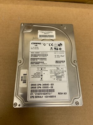 Wide Ultra 2 SCSI 9.1GB HDD Compaq BD00921937 10K.RPM 68-Pin 9J8005-046 ...