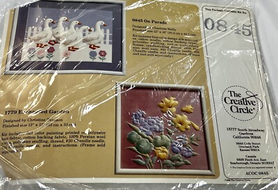 The Creative Circle Cross Stitch Needlepoint Kit On Parade Geese 0845 ...