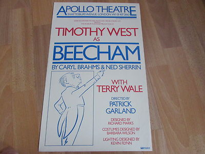 BEECHAM inc Timothy West & Terry Wale APOLLO Theatre Original Poster | eBay