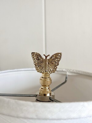 Butterfly Lamp Finial- Brass Tone | eBay