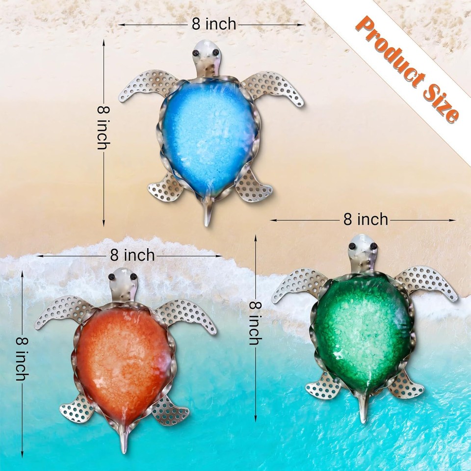 YNGFIL Beach Decor for Home,Outside Wall Decor, Sea Turtle,Beach... | eBay