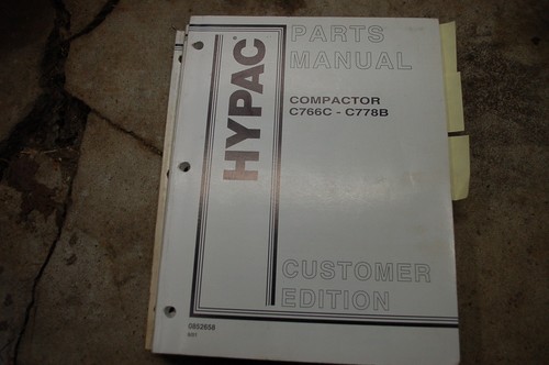 HYSTER C766C C778B COMPACTOR ROLLER Parts Manual book catalog list shop ...