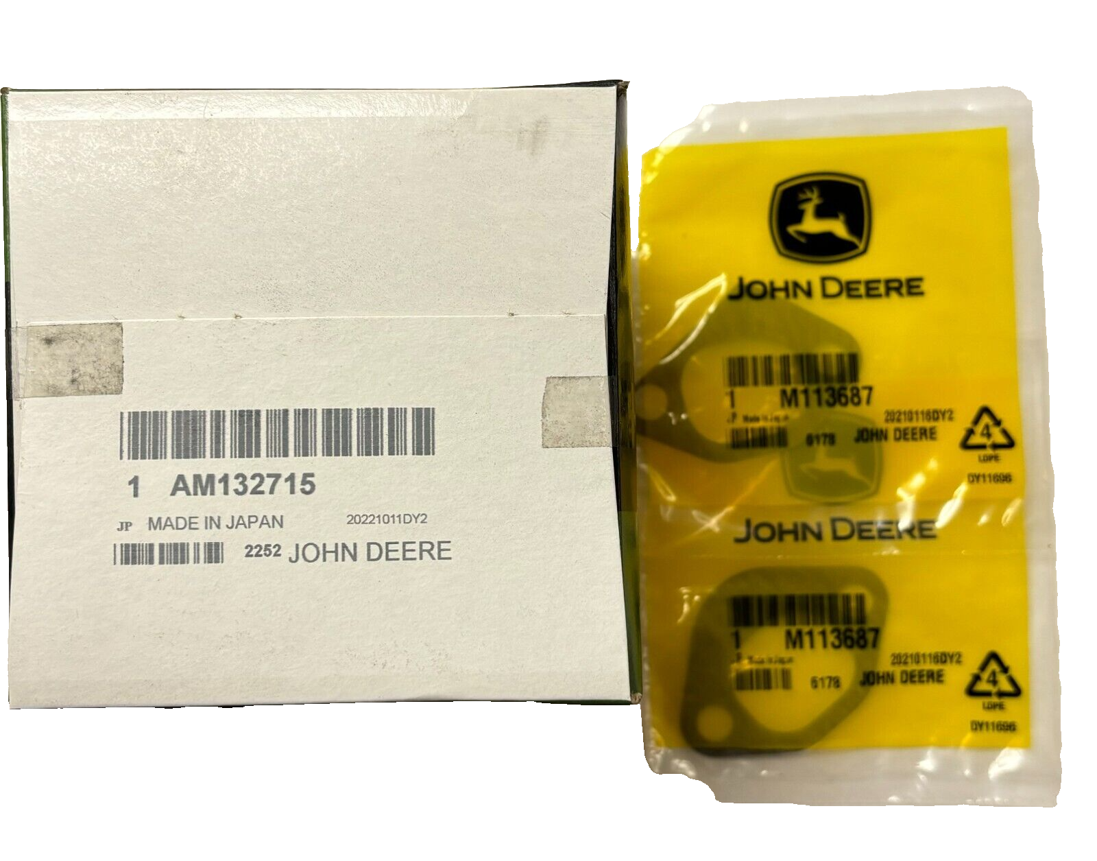 John Deere OEM Fuel Pump AM132715 W/GSKS 345 F725 GX345 LX178 LX188 ...