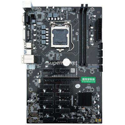 1P B250-BTC 12 Card 12GPU 12PCI-E Mining Board B250-12P LGA1151 DDR4 ...