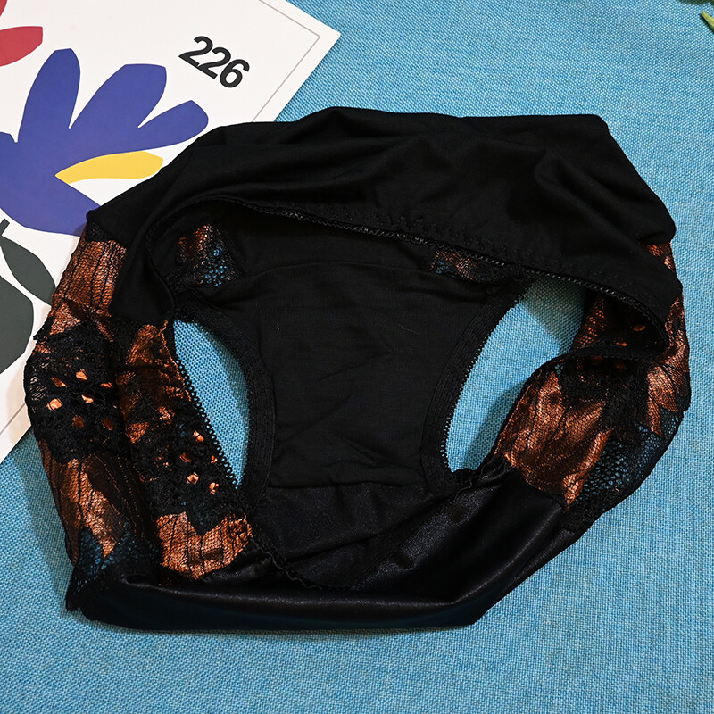 Pack Of 5 Women Ladies Sexy Satin Panties Underwear Full Coverage Brief ...