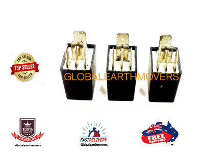 JCB BACKHOE- GENUINE JCB RELAY, 12V HIGH CAPACITY, 3 PCS. (332/C3148 ...