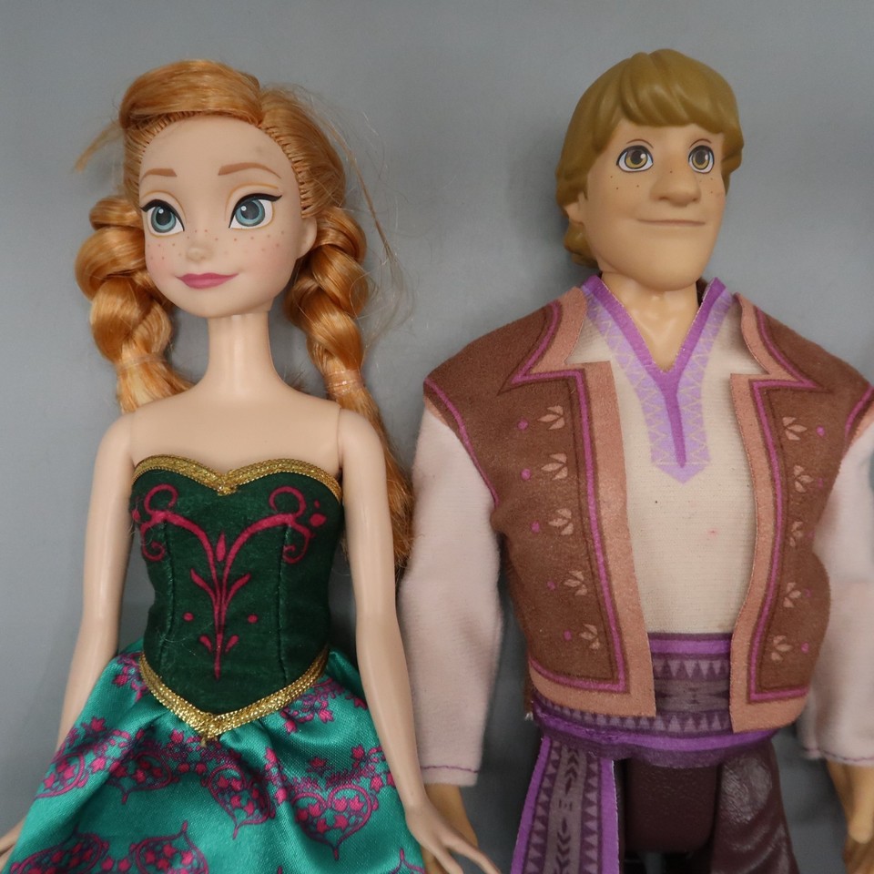 Lot Of 4 Disney's Frozen Dolls Elsa, Anna, And Kristoff Barbie 12 in | eBay