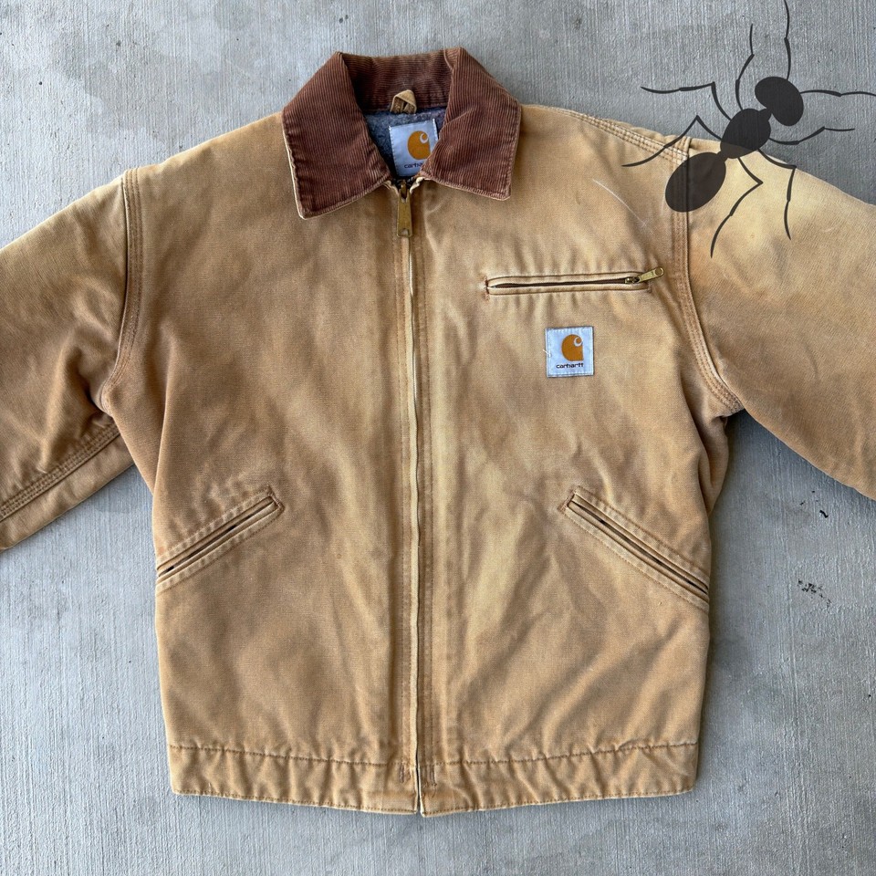 Vintage Y2K Carhartt brown Detroit work wear jacket | eBay