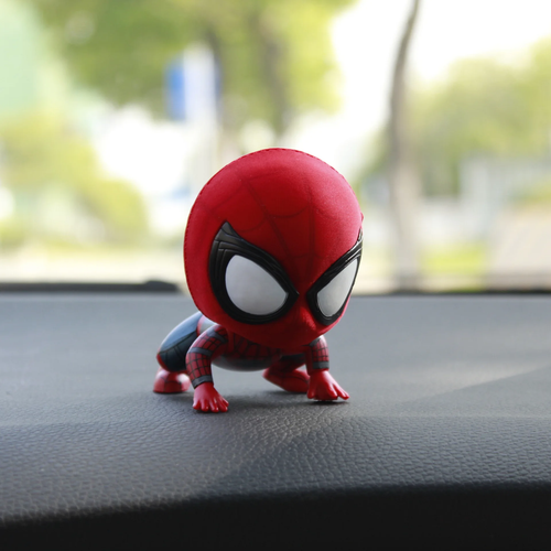 Spiderman Action Figure Q Version Kawaii Desktop Ornaments Creative Car ...