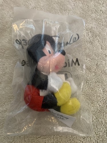 Vtg 2001 Mickey Mouse Mini Bean Walt Disney World Kellogg's NEW SEALED ...