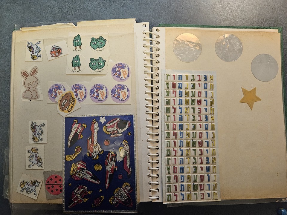 VTG 1980's Huge Sticker Collection Album Puffy Stickers Scratch N Sniff ...
