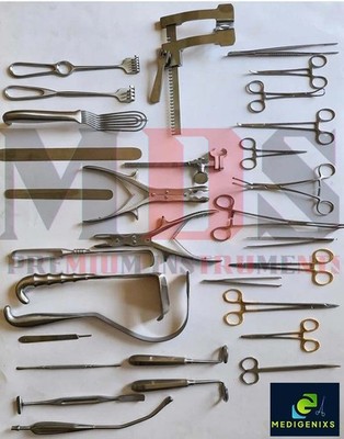Open Thoracotomy Surgical Instruments Set of 35 Pcs | eBay