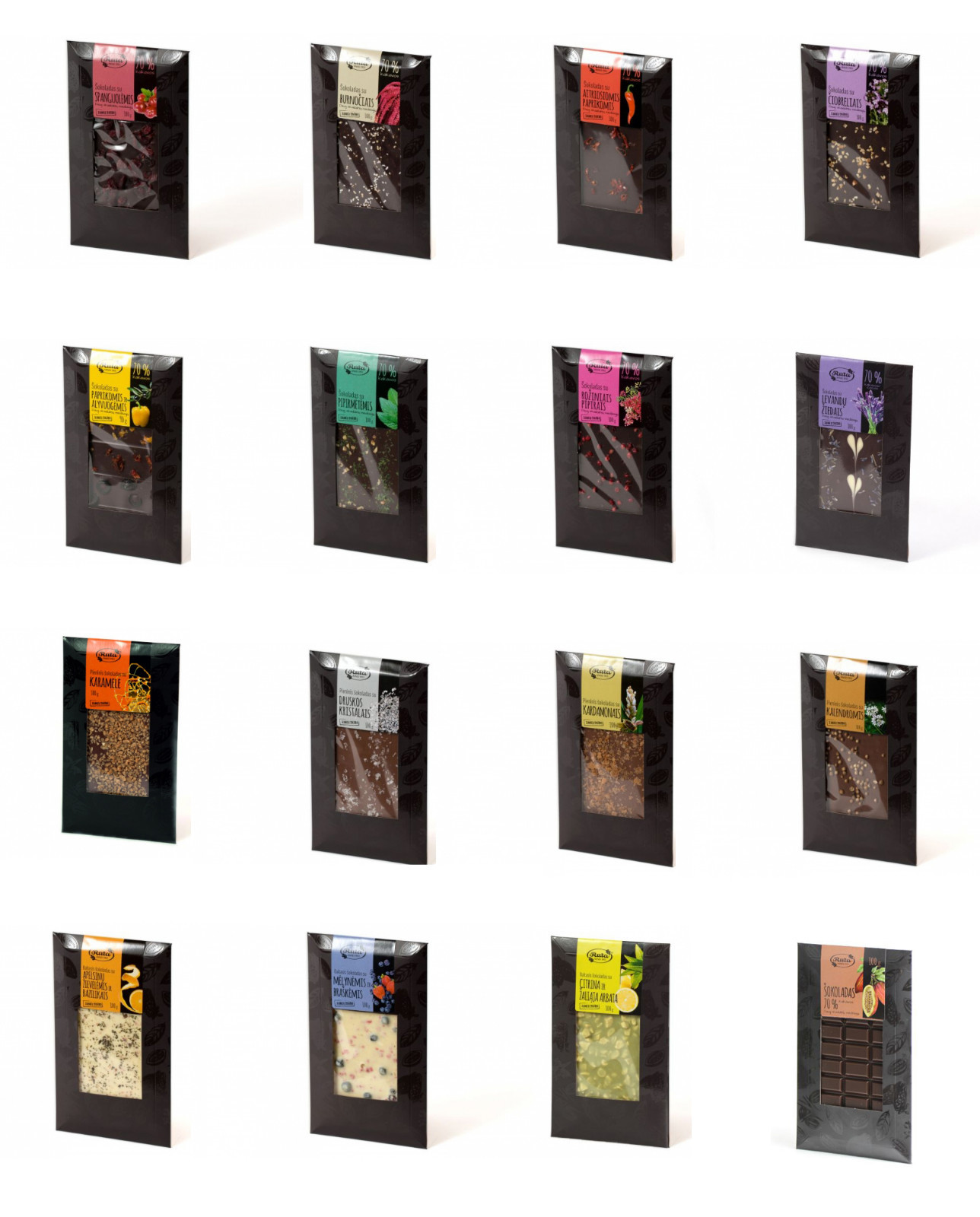 Gourmet Ruta Lithuanian Chocolate Variety With Spices, Berries, Fruits ...