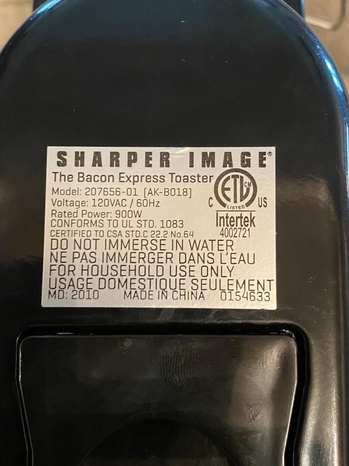 SHARPER IMAGE BACON EXPRESS TOASTER - NICE | eBay