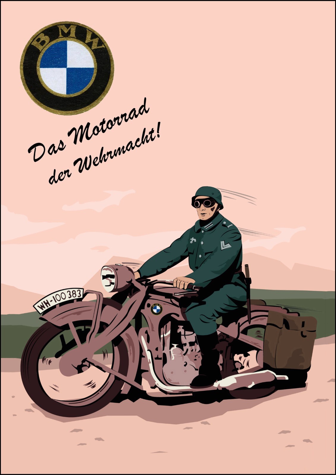 WW2 German Wehrmacht BMW Motorcycle Soldier Das Motorrad Der Wehrmacht ...