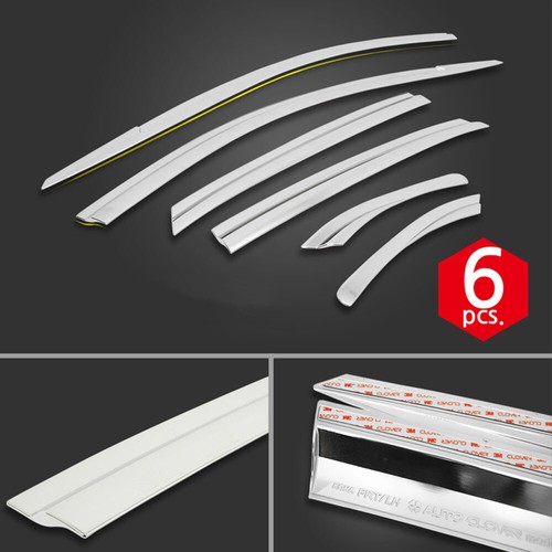 ABS Chrome Side Window Visor Vent Deflector 6P For Lexus RX 2016 2017 ...