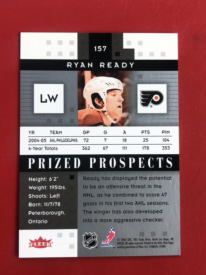 2005-06 Fleer Hot Prospects /1999 Ryan Ready #157 Rookie RC | eBay