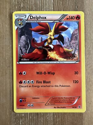 Delphox - Kalos Starter Set 10/39 - Pokemon Card TCG - LP | eBay