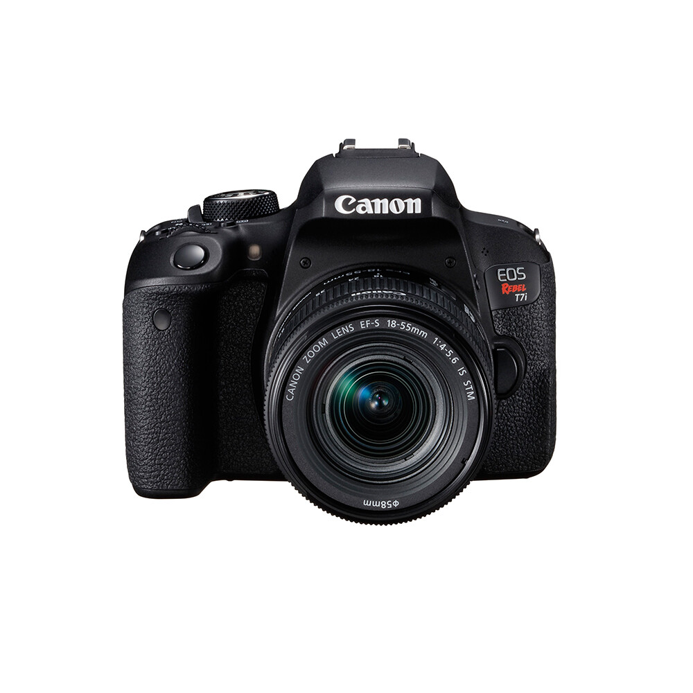 NEW Canon EOS T7i EOS Rebel DSLR Camera EF-S 18-55mm IS (2 LENSES)