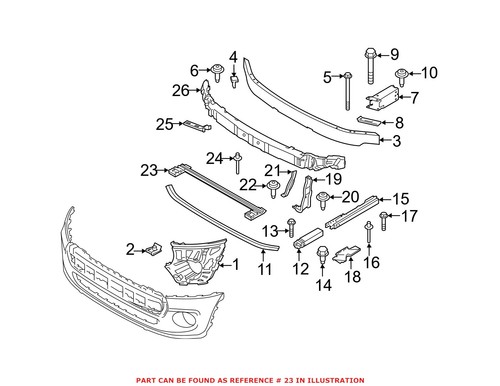 Genuine OEM Bumper Impact Absorber Bracket for Mini 51117301605 | eBay