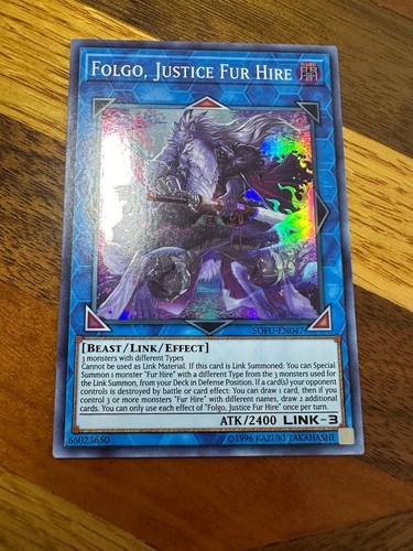 Folgo, Justice Fur Hire SOFU-EN047 Unlimited Edition Super Rare LP ...