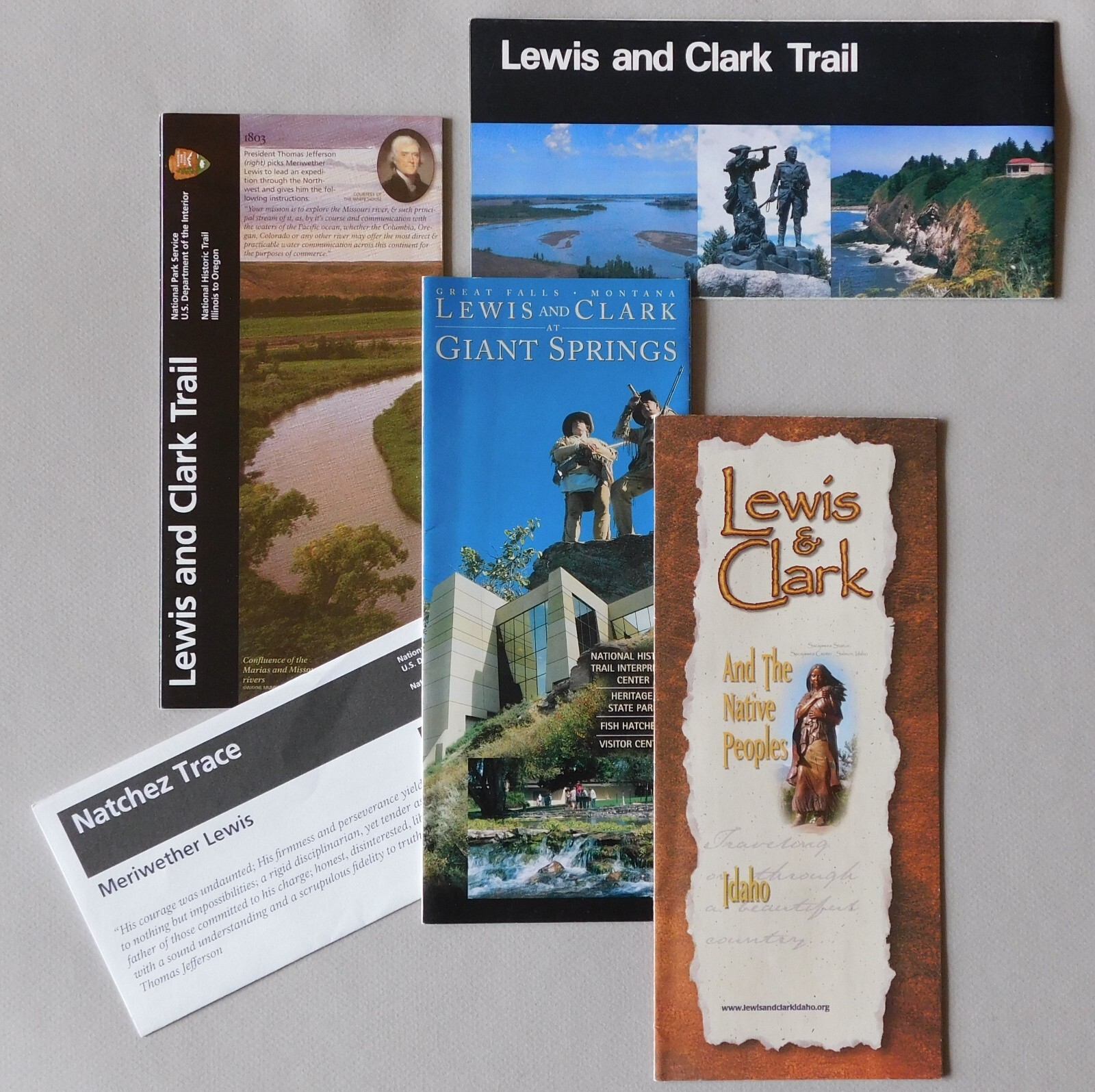 LEWIS & CLARK SITES – 1990’s TRAVEL BROCHURES – HISTORY & EXPLORATION ...